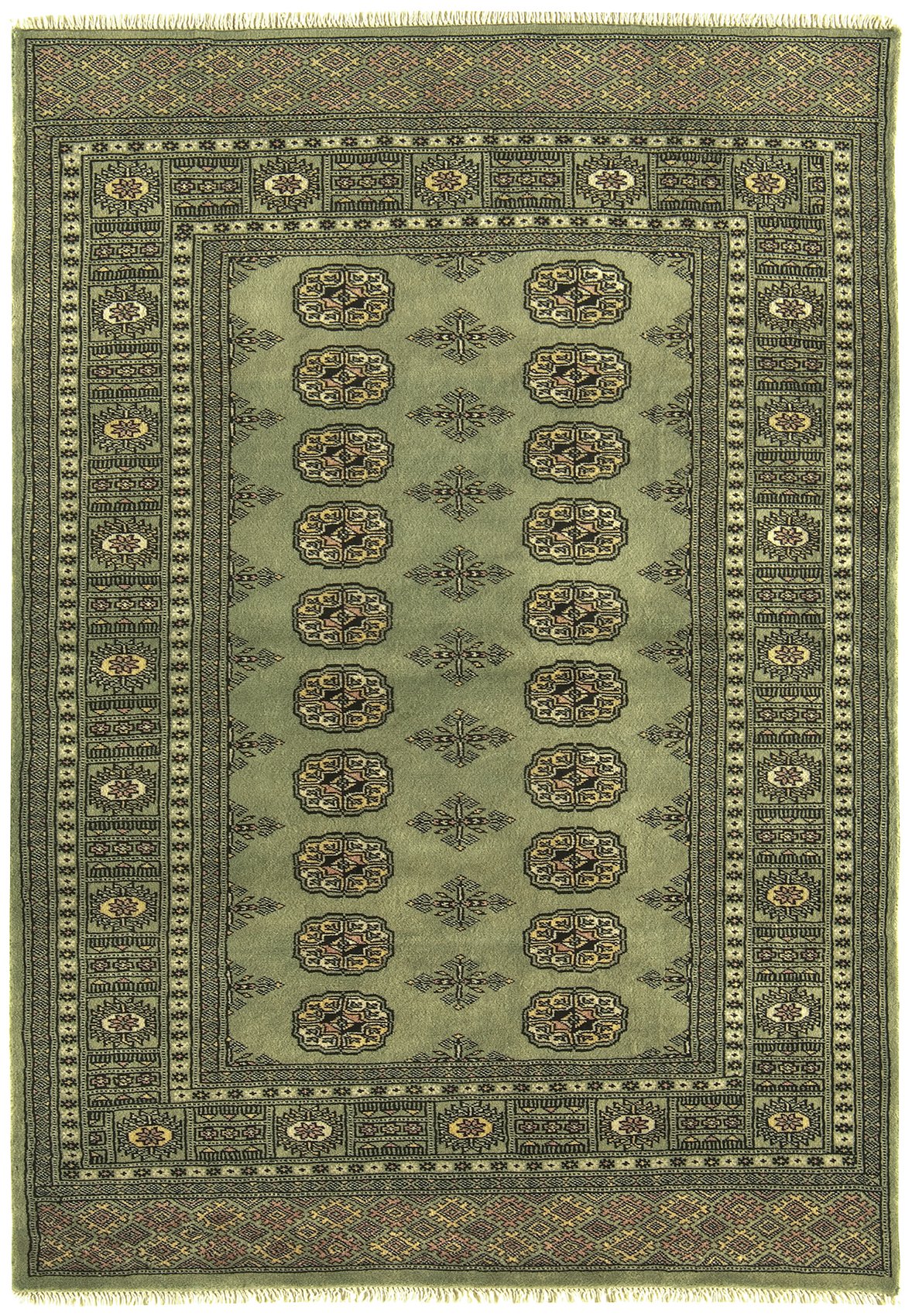 Bokhara green - 75 x 120cm (2ft 5" x 3ft 11"). ERugs Direct
